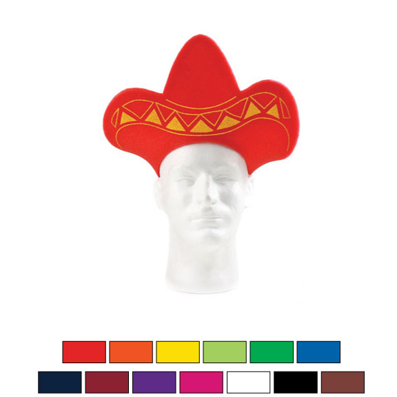 Custom Imprinted Mexican Themed Sombrero