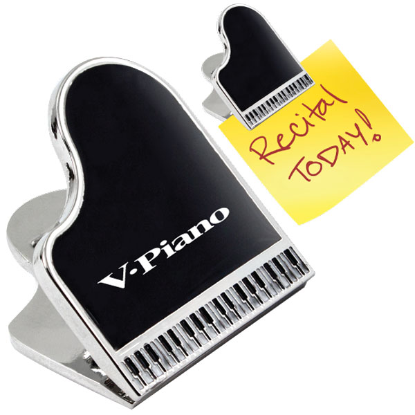Custom Printed Piano Shaped Magnetic Clip