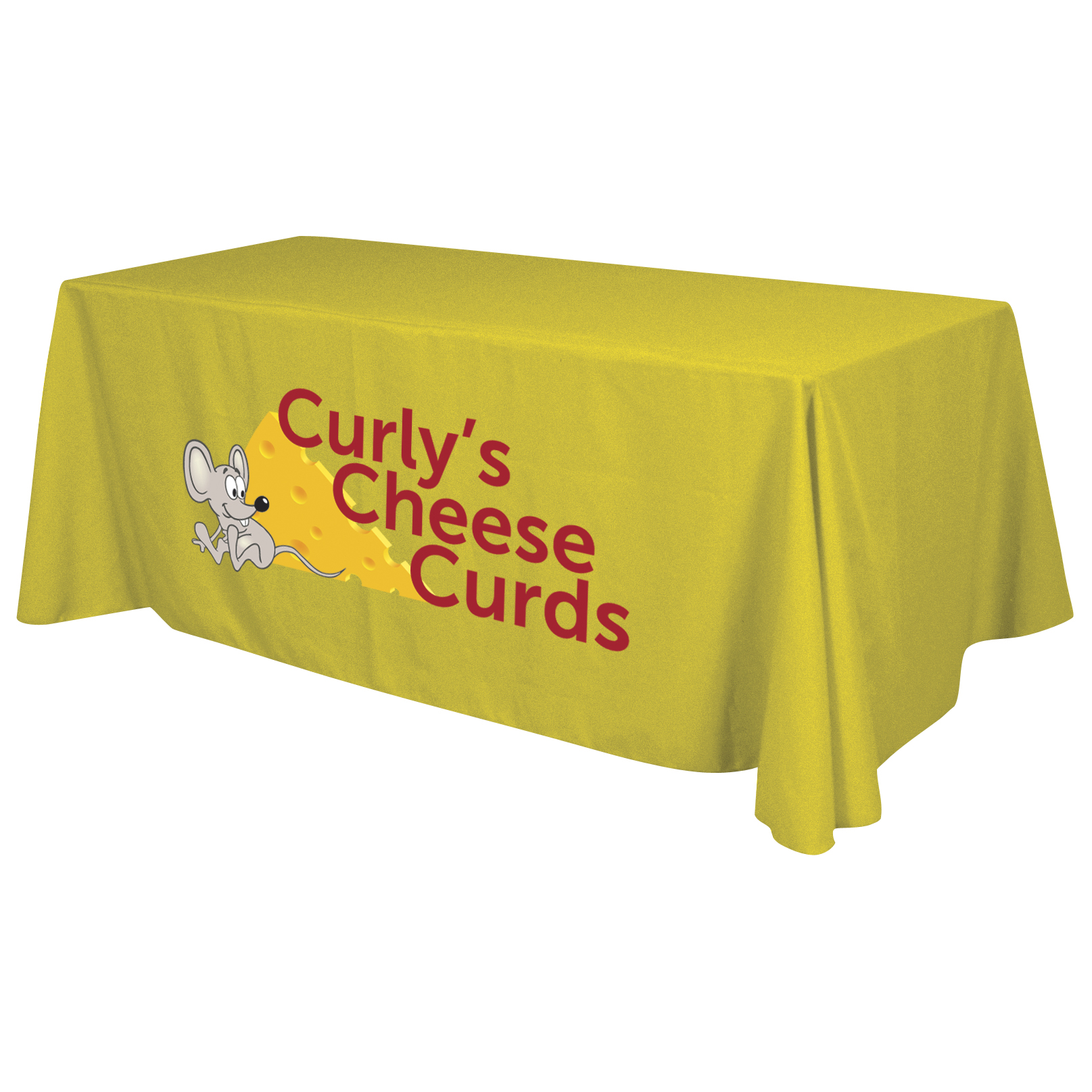 Imprinted 6' Economy Table Throw