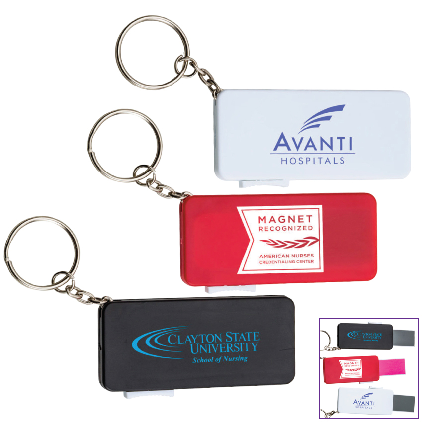 Custom Imprinted Two-Sided Nail File Keychain