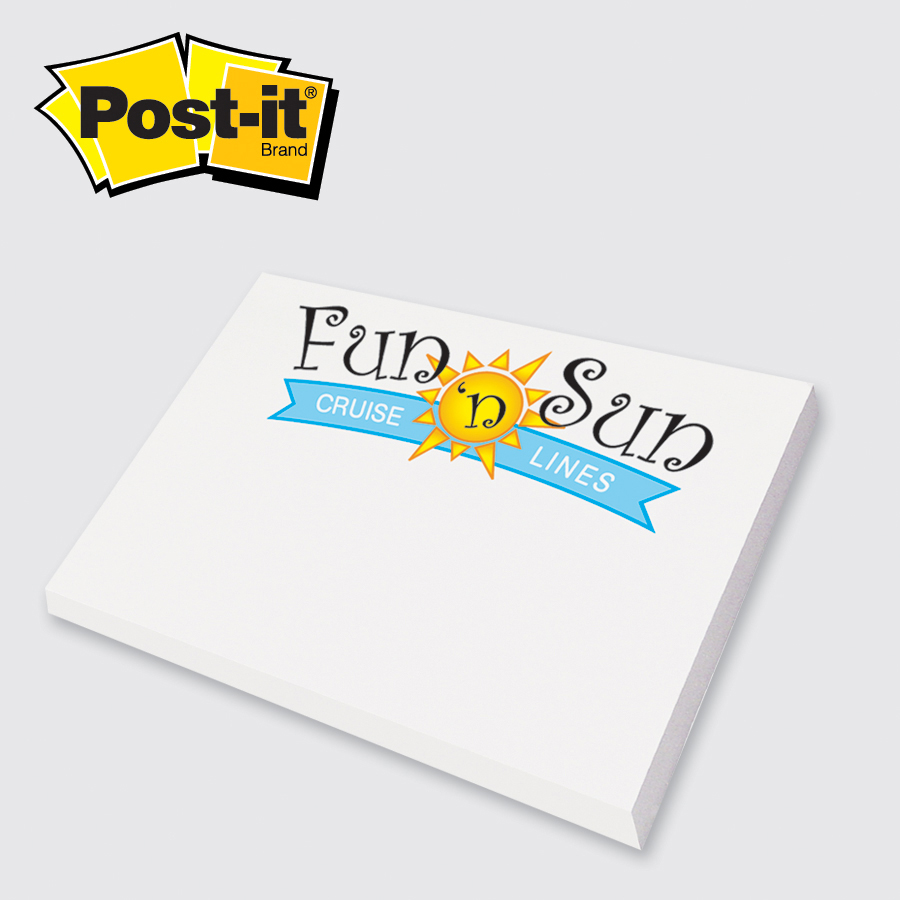 Custom Imprinted 3" x 4" Full Color Post It Notes - 50 sheets