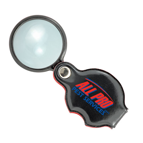 Promotional 3x 1.5" Compact Magnifier with Pouch