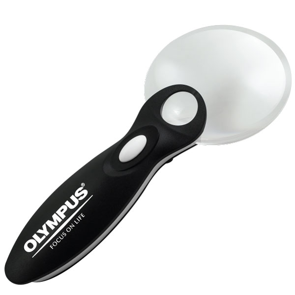 Imprinted 8X and 20X Frameless Backlit Magnifying Glass