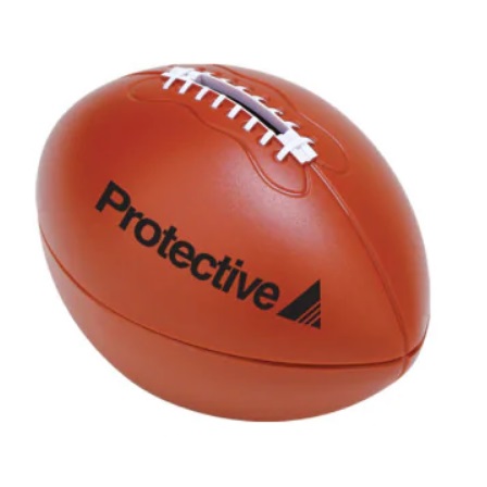 Custom Printed 5" Football Piggy Bank