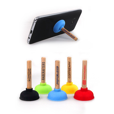 Custom Printed Toilet Plunger Phone Stand