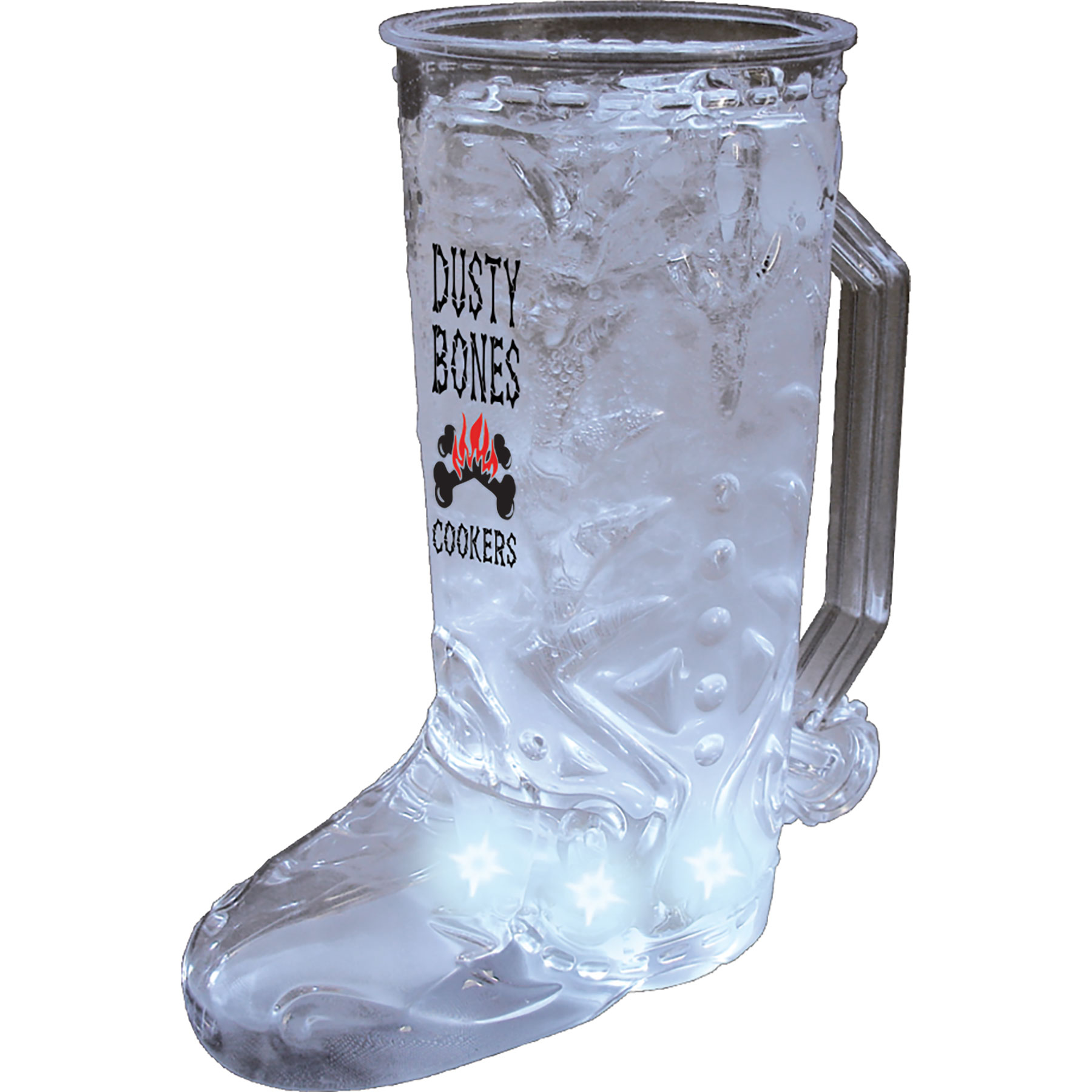 Custom Imprinted 20oz 5-Light Cowboy Boot Mug