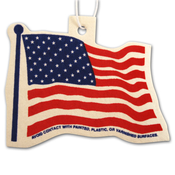 Custom Printed Smells Great! Flag Shaped Air Freshener