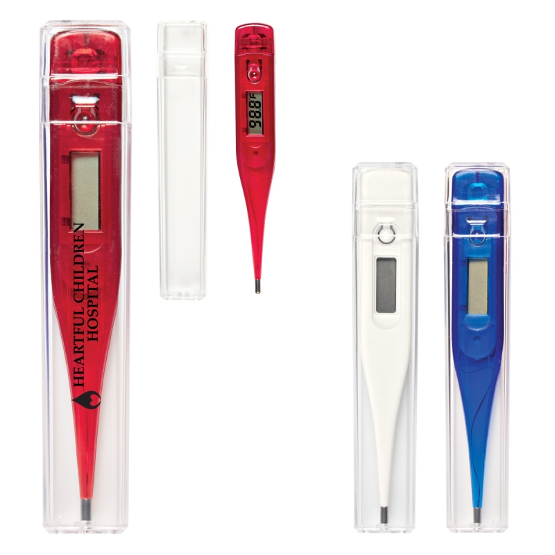 Custom Printed Digital Thermometer in Protective Case