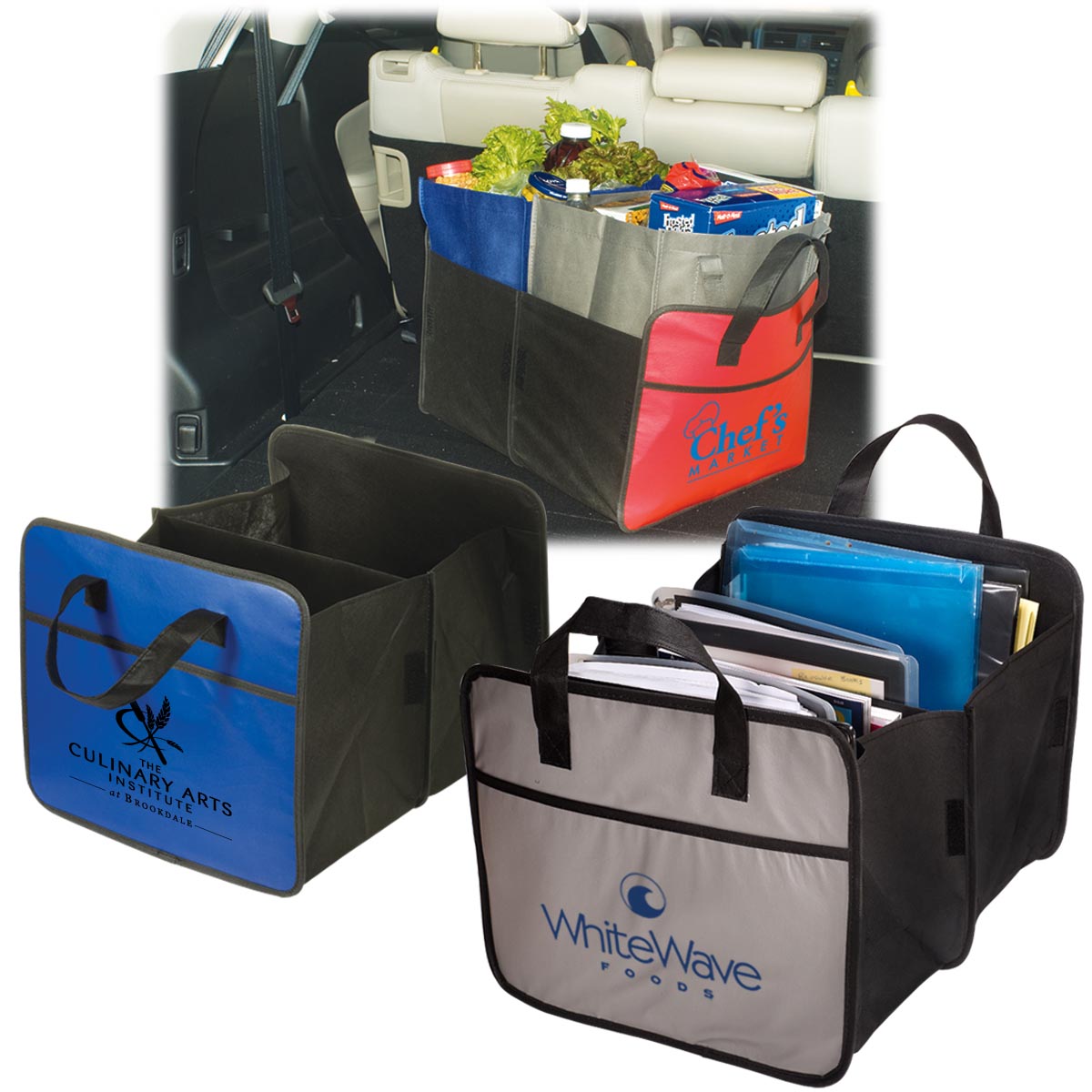 Custom Imprinted Expandable Auto Organizer - 80gsm