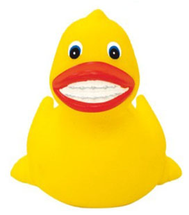 Promotional Rubber Duck with Braces