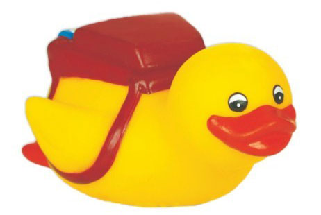 Promotional Flying Rubber Ducky with Backpack