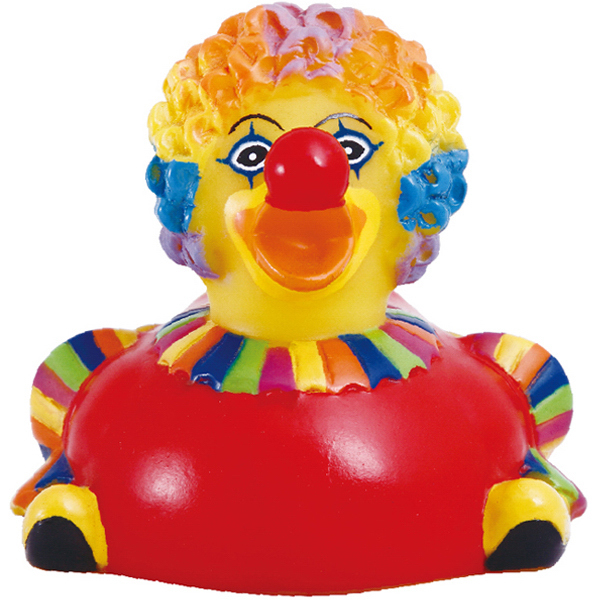 Silly Clown Rubber Duckywith Logo