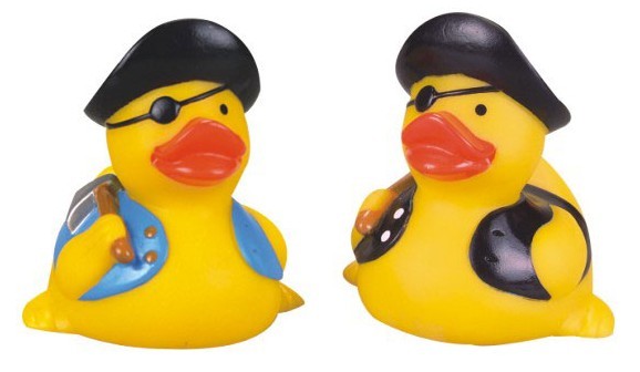 Eye Patch Rubber Duck Pirate with Logo