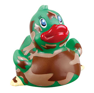 Camo Rubber Duckwith Logo