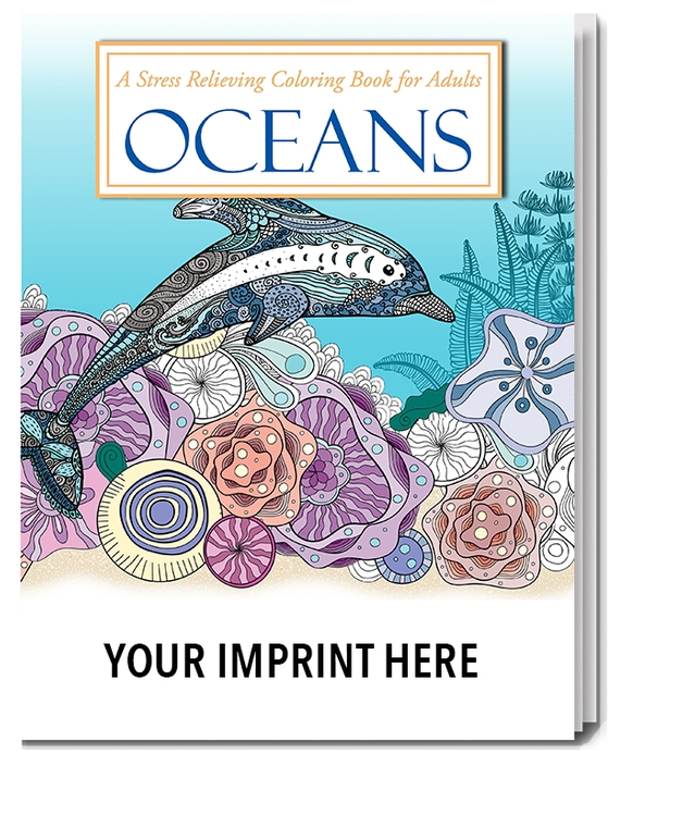 Adult Coloring Book Oceanswith Logo