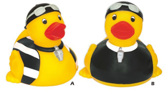 Friendly Referee Rubber Duck with Logo