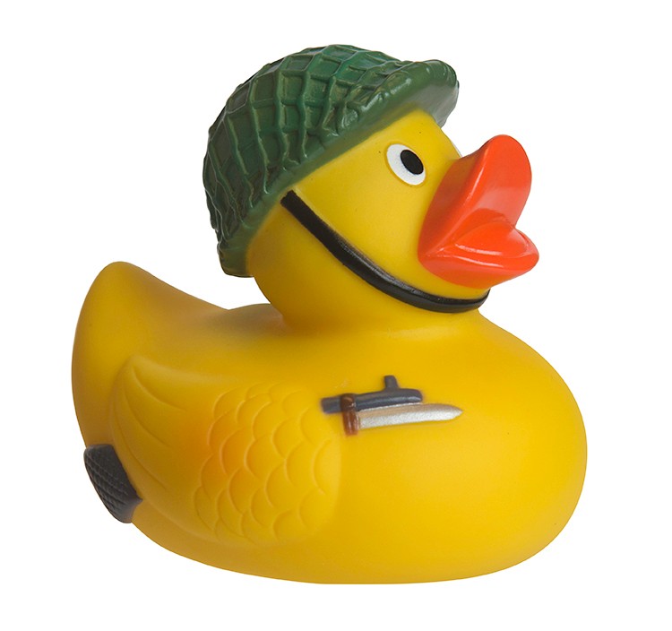 Logo Printed Armed Forces Rubber Duck