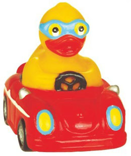 Rubber Driver Duck with Logo