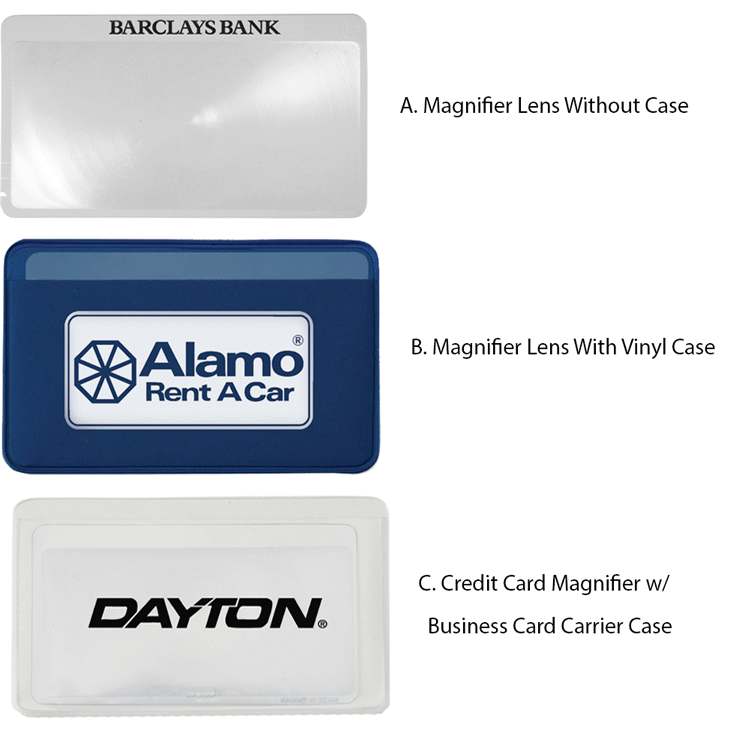 Promotional Credit Card Magnifiers