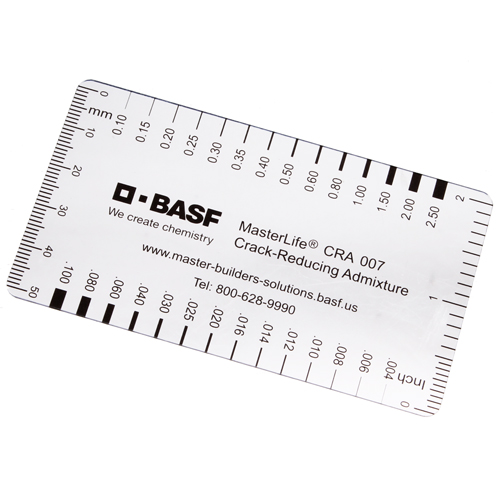 Custom Printed Concrete Crack Ruler Calculator