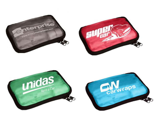 Promotional 35-Piece Emergency Preparedness First Aid Kit In Vinyl Case