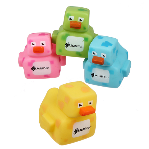 Custom Imprinted Mini Pixel Rubber Ducks