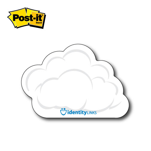 Imprinted Clouds Shaped Post It Notes | Identity Links