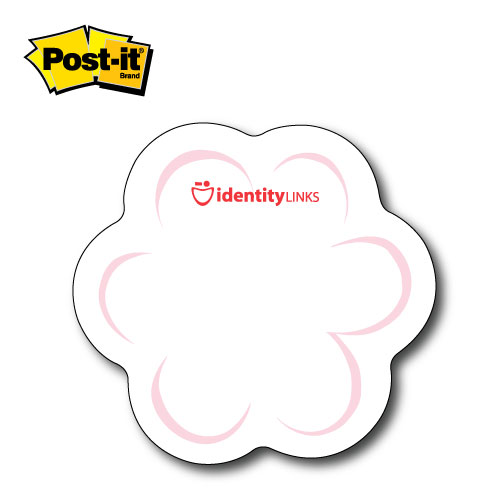 Imprinted Flower Shaped Post It Notes