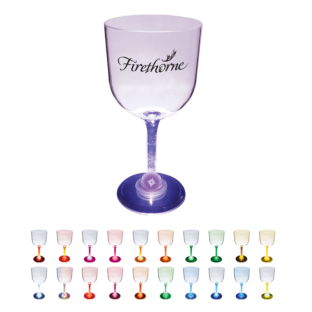 Custom Printed 14oz Lighted Standard Stem Goblet