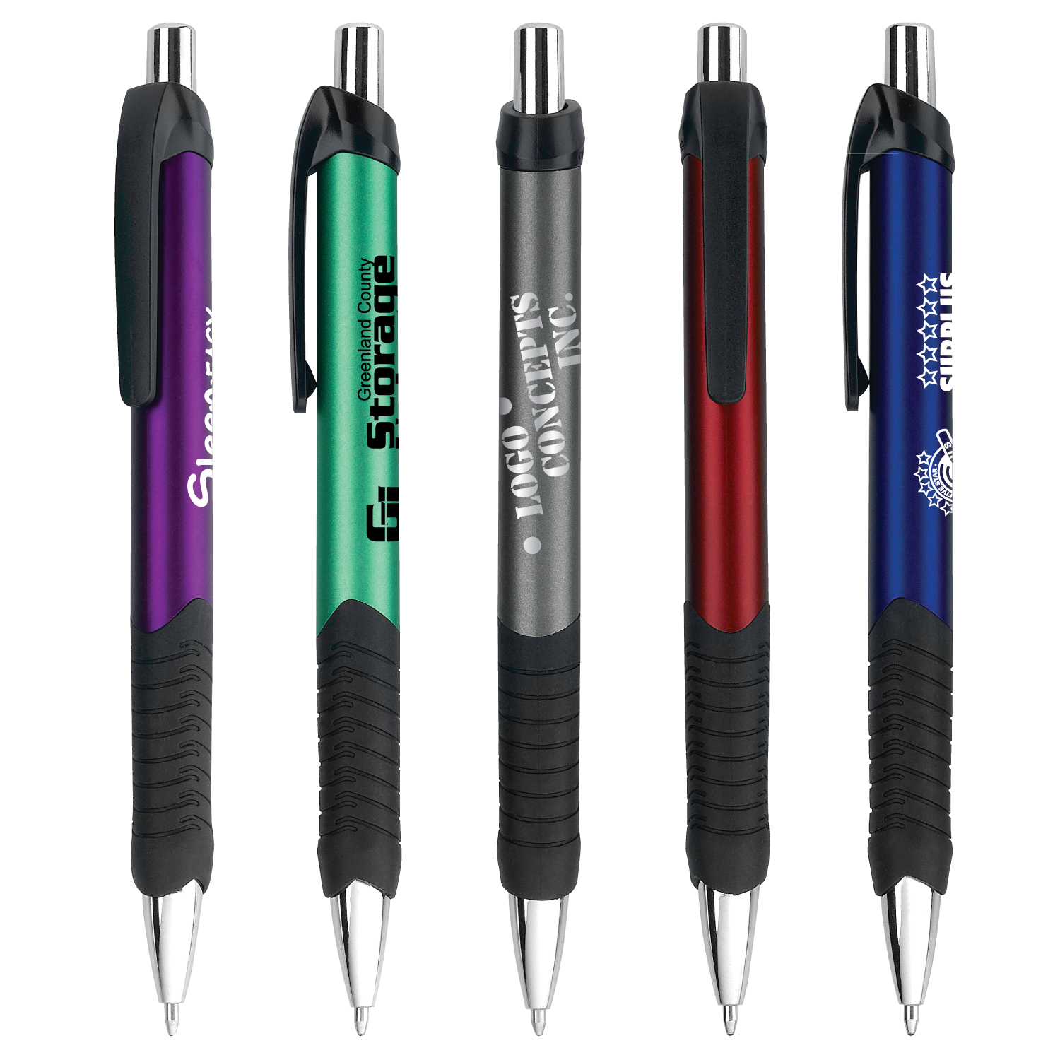 Custom Imprinted Hybrid Ink Retractable Metallic Pen