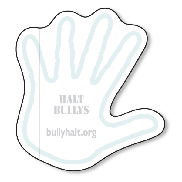 Custom Imprinted 50 Sheet Medium Hand Shaped Sticky Notes