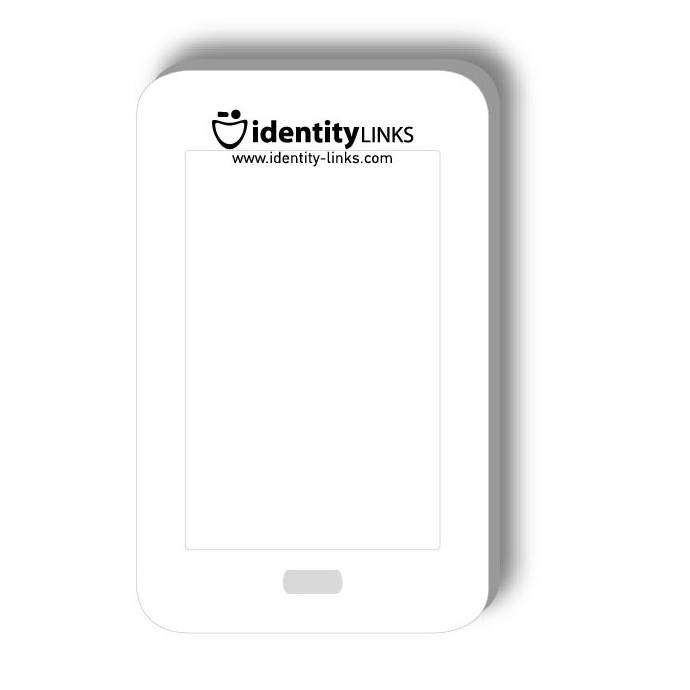 Custom Imprinted 25 Sheet BIC 4 x 3 Cell Phone Shaped Adhesive Notepad