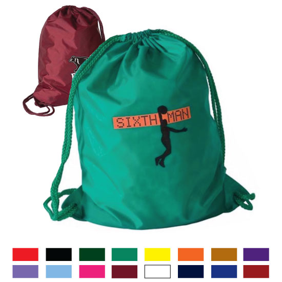 Custom Imprinted 14" x 17" Drawstring Cinch Backpack