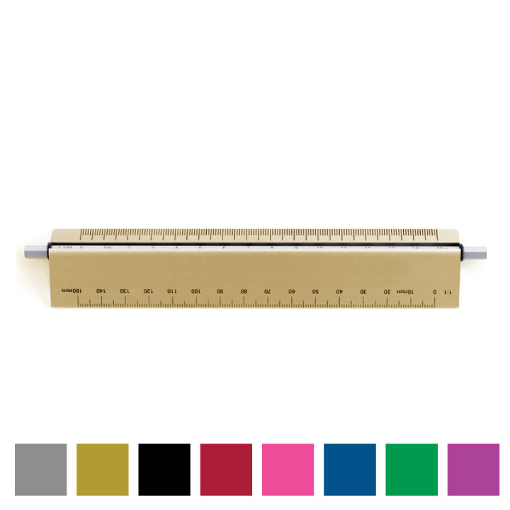 Custom Imprinted 15cm Alumicolor Select-a-Scale Drafting Ruler