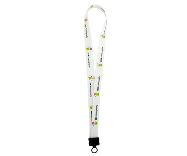 Promotional 3/4"Dye-Sublimated Stretchy Elastic Lanyard with Plastic ...
