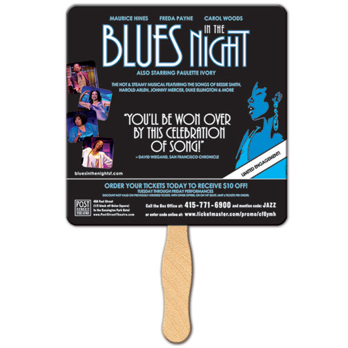 Promotional Logo Promotional Logo Square Shaped Hand Fan