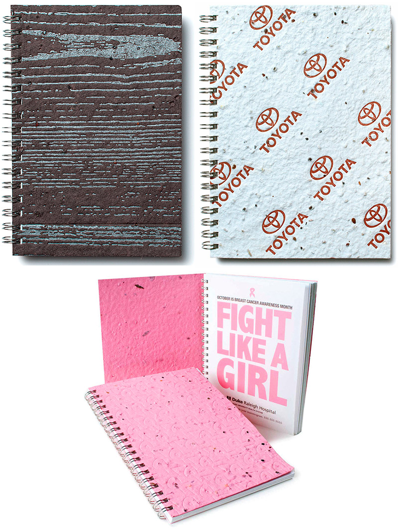 Custom Imprinted Seed Paper Journal