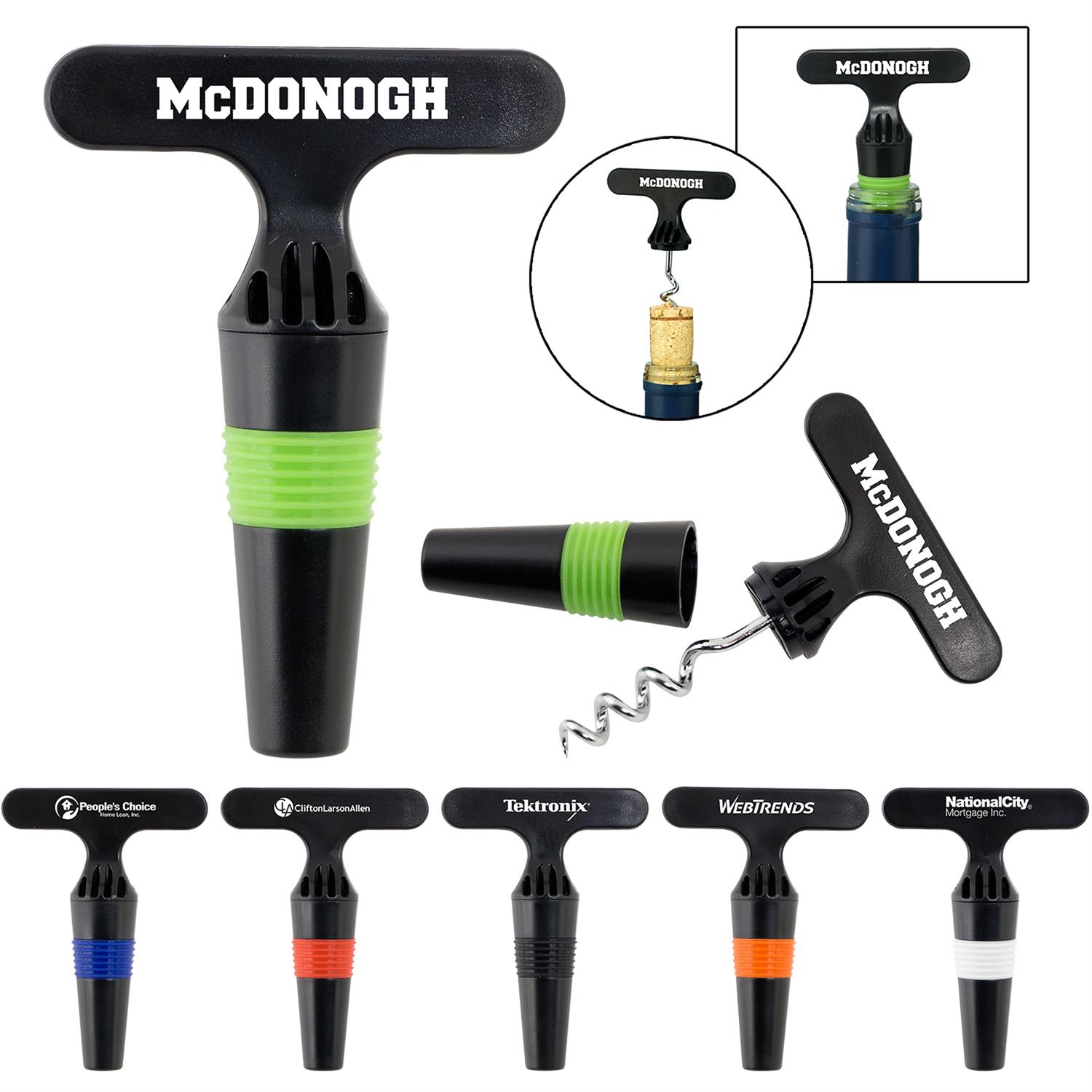 Custom Printed Wine Stopper and Opener