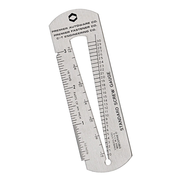 Custom Printed Stainless Steel Screw Gauge