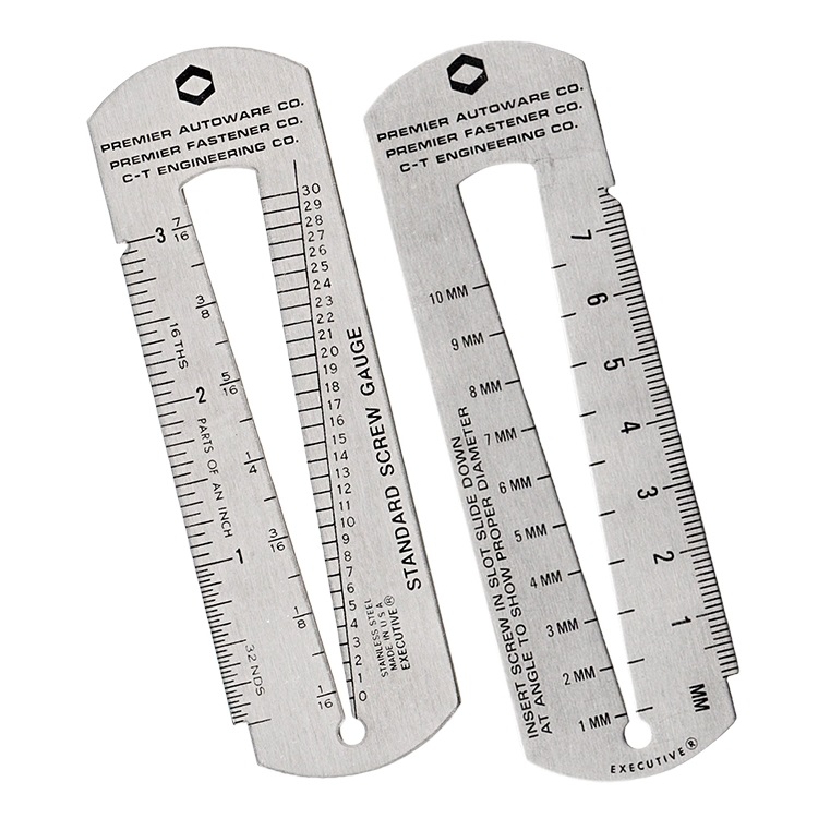 Custom Printed Double Sided Screw Gauge