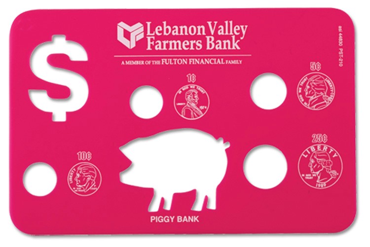 Imprinted Financial Shaped Stencil