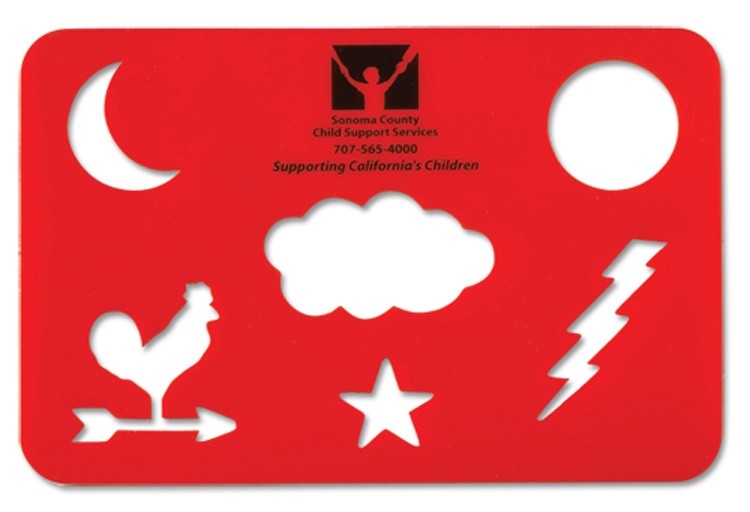 Custom Printed Weather Shaped Stencil