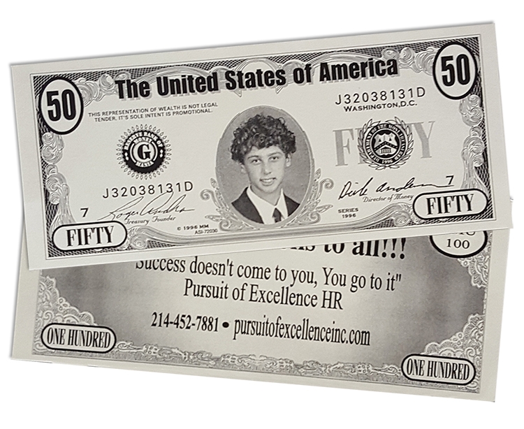 Promotional Funny Money Bill