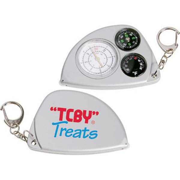 Promotional Map Measurement with Compass and Thermometer
