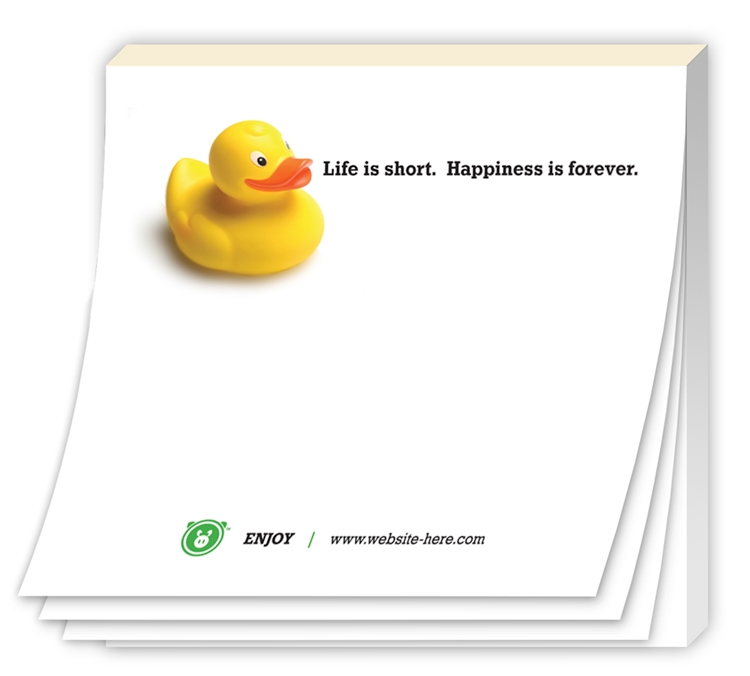 Custom Printed 3x3 Sticky Notepad (50 Sheets)