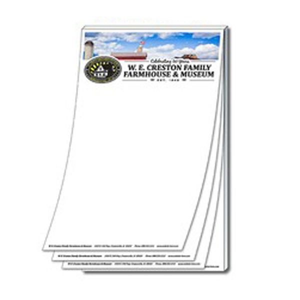 Custom Printed 5x8.5 Sticky Notepad (50 Sheets)