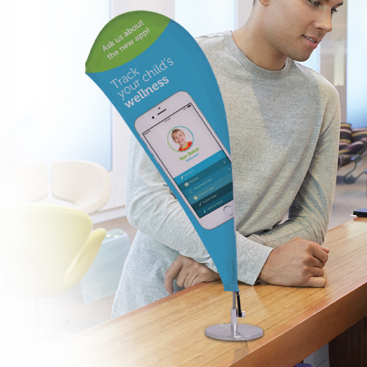 Promotional Micro Teardrop Sail Sign, Single-Sided Kit