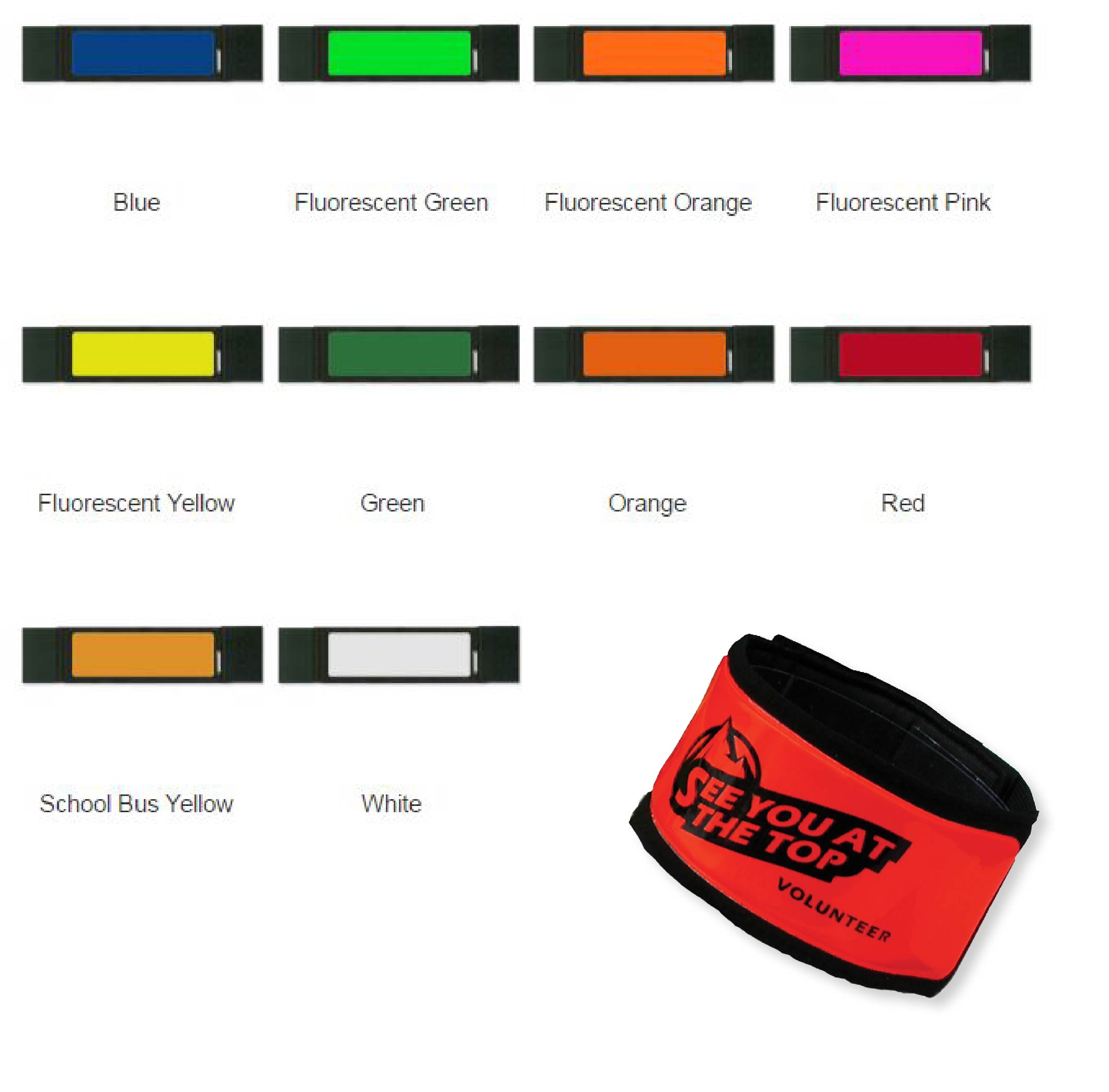Promotional 2 inch Reflective Safety Armband | Identity Links