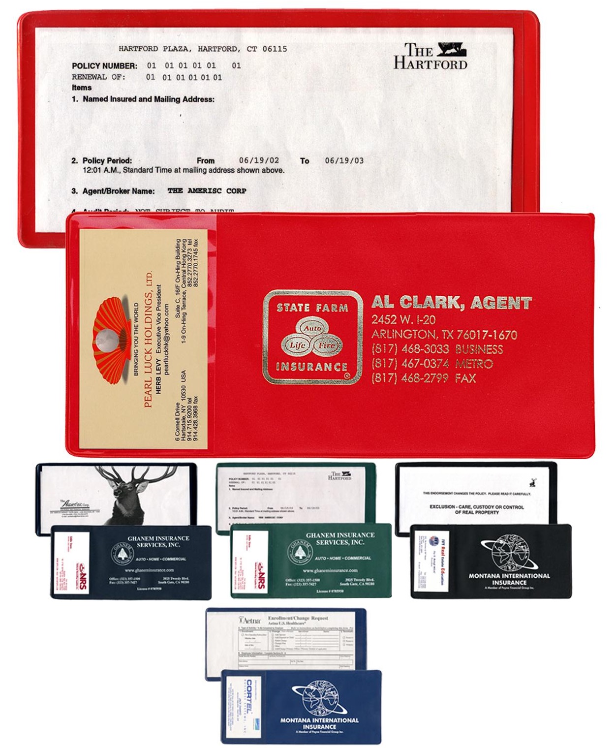 Promotional Large Compton Copy Guard Vinyl Insurance Policy Holder