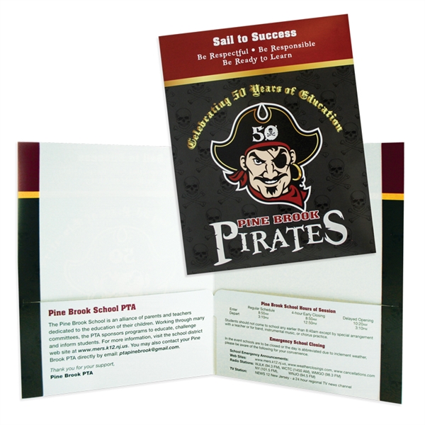 Custom Imprinted Reinforced Edge Continuous Pocket Folder